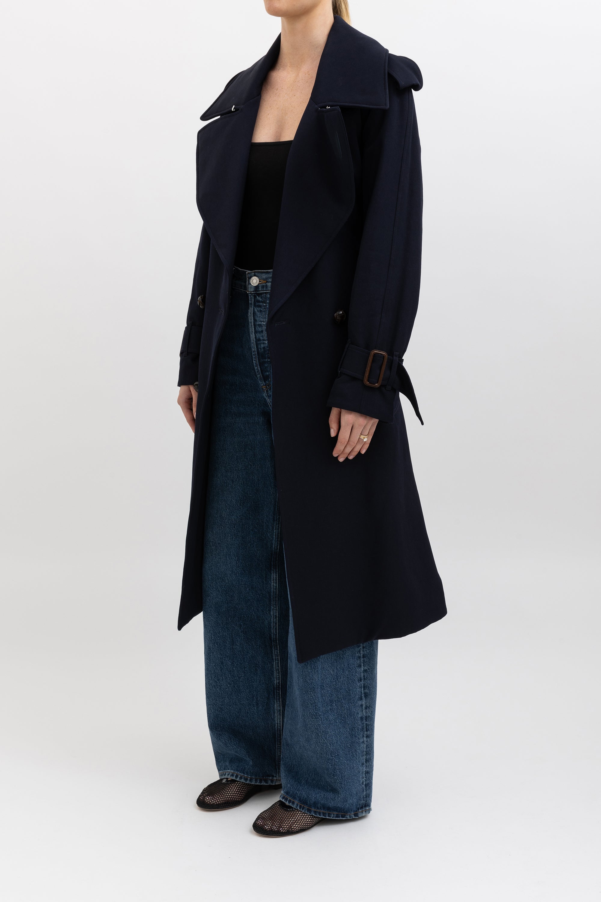 Burberry Trench Coat With Blue Padded Lining